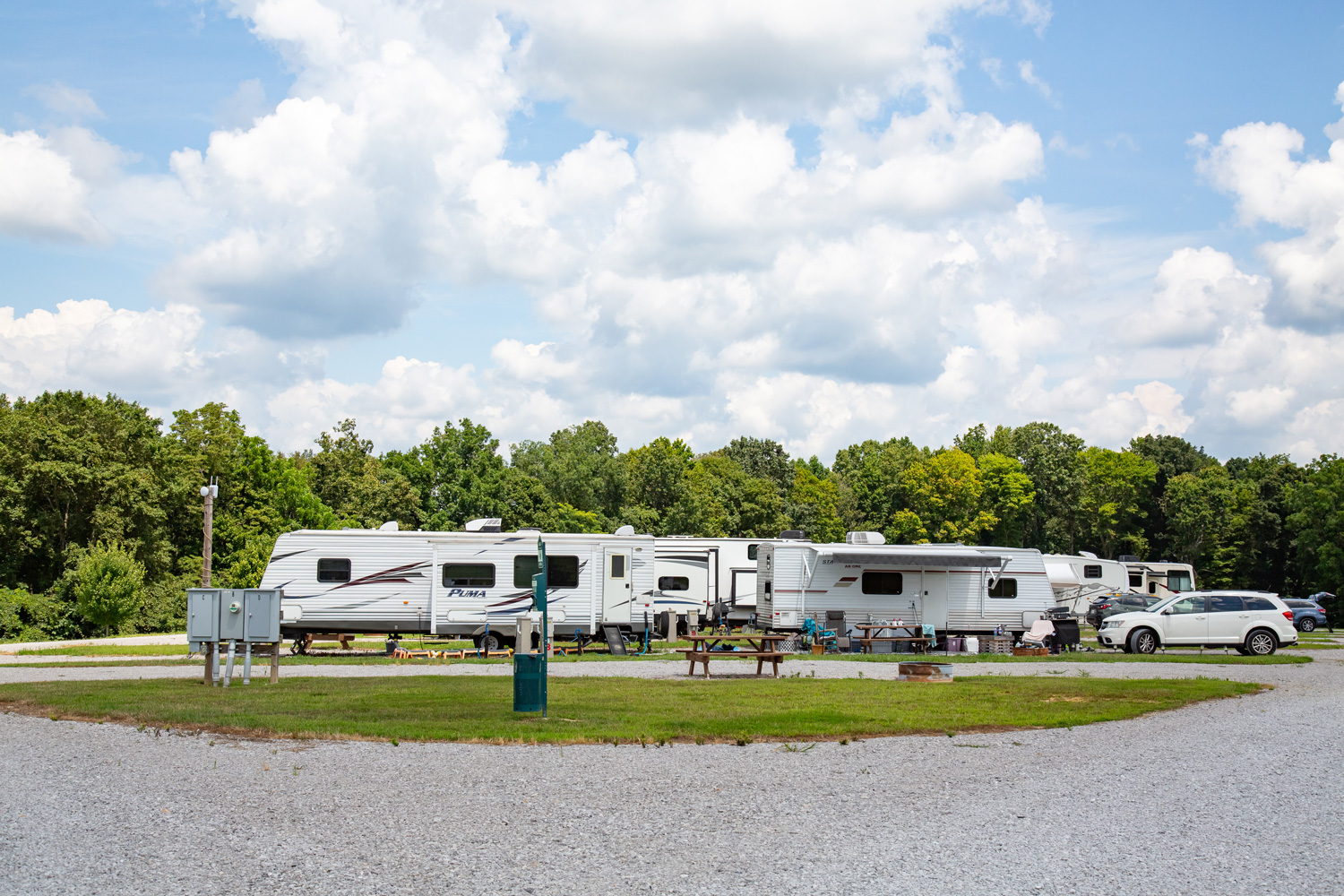 Standard Back-In 20/30/50A FHU | Streamside RV Parks & Campground